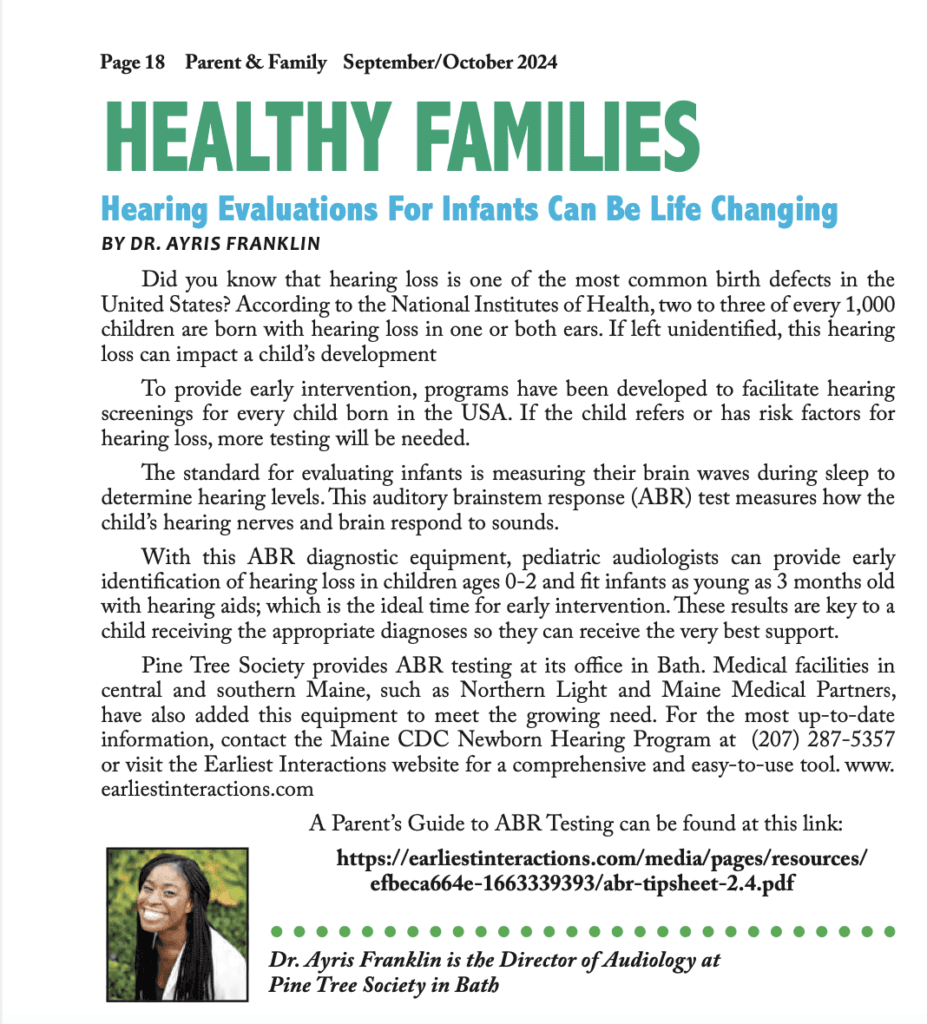 Parent & Family Magazine features article by Dr. Ayris Franklin - Pine ...